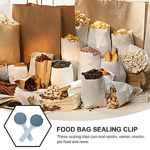 Hemoton 2Pcs Snack Bag Sealing Clips with Pour Spout,Reusable Food Storage Clamps for Chips and Snacks,Chip Bag Clip Airtight Bag Clip,Plastic Food Sealer Clips for Easy Pouring