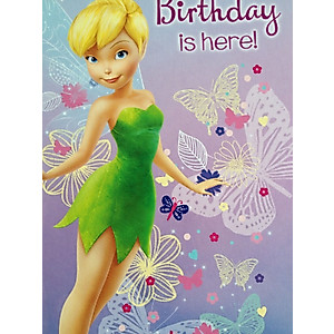 Disney fairies tinkerbell your birthday is here! birthday card