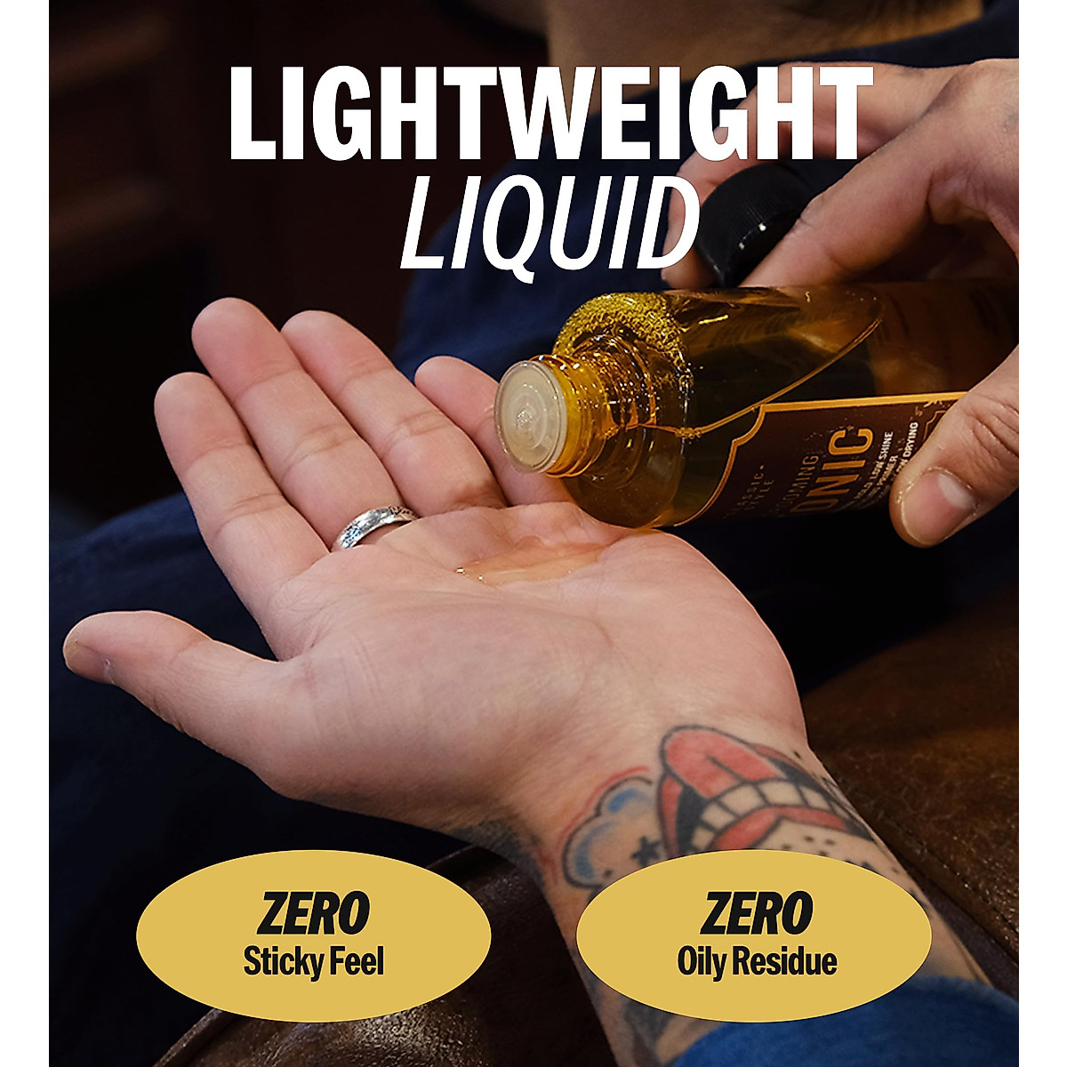 DASHU Classic Style Grooming Tonic - Korean Hair Tonic for Men w/Baobab Seed Oil, Phyto Zein & ABIL ME 45 MB - Lightweight Hair Styling - Volumizing Hair Serum - Scented Hair Scalp Oil (6.76 fl oz)