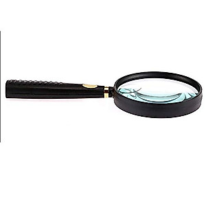 SFMZCM Extra Large Magnifying Glass with Magnification Lens Lighted Handheld Magnifier Glass, Lightweight for Reading (Black)
