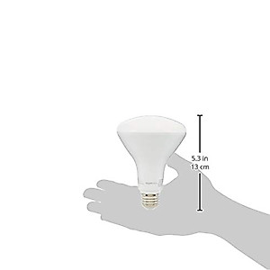 Amazon Basics BR30 LED Light Bulb, 65 Watt Equivalent, Energy Efficient 11W, E26 Standard Base, Soft White 2700K, Dimmable, 10,000 Hour Lifetime , 6-Pack