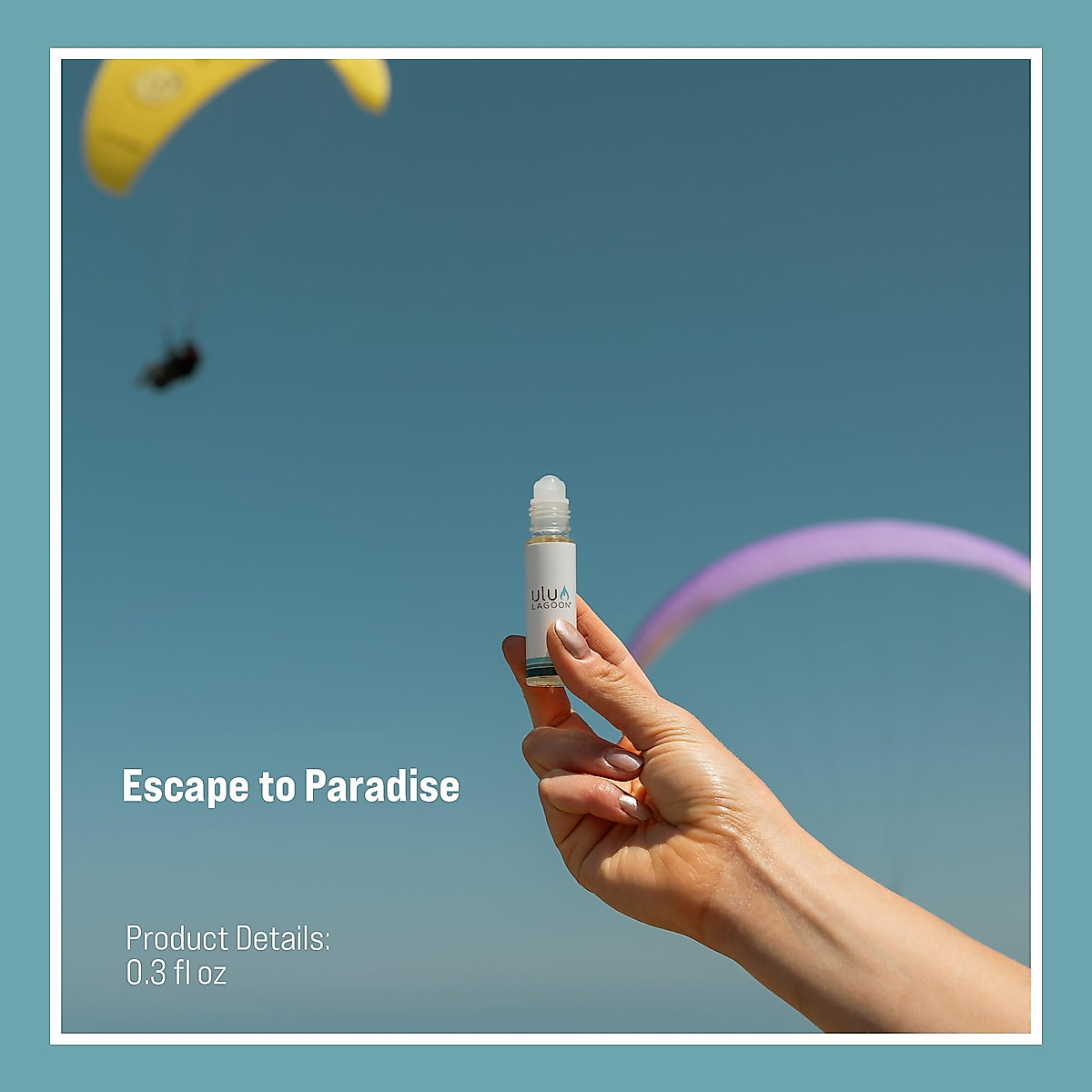 ULU Lagoon Roll-On Perfume - Travel-Sized Coconut Surf Wax Fragrance, Easy-to-Use and Carry, Universal Scent - Ideal Gift for Beach Lovers!