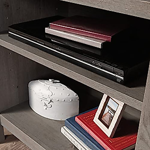 Sauder Cottage Road TV Credenza with Doors, L: 59.13" x W: 15.59" x H: 24.65", Mystic Oak Finish