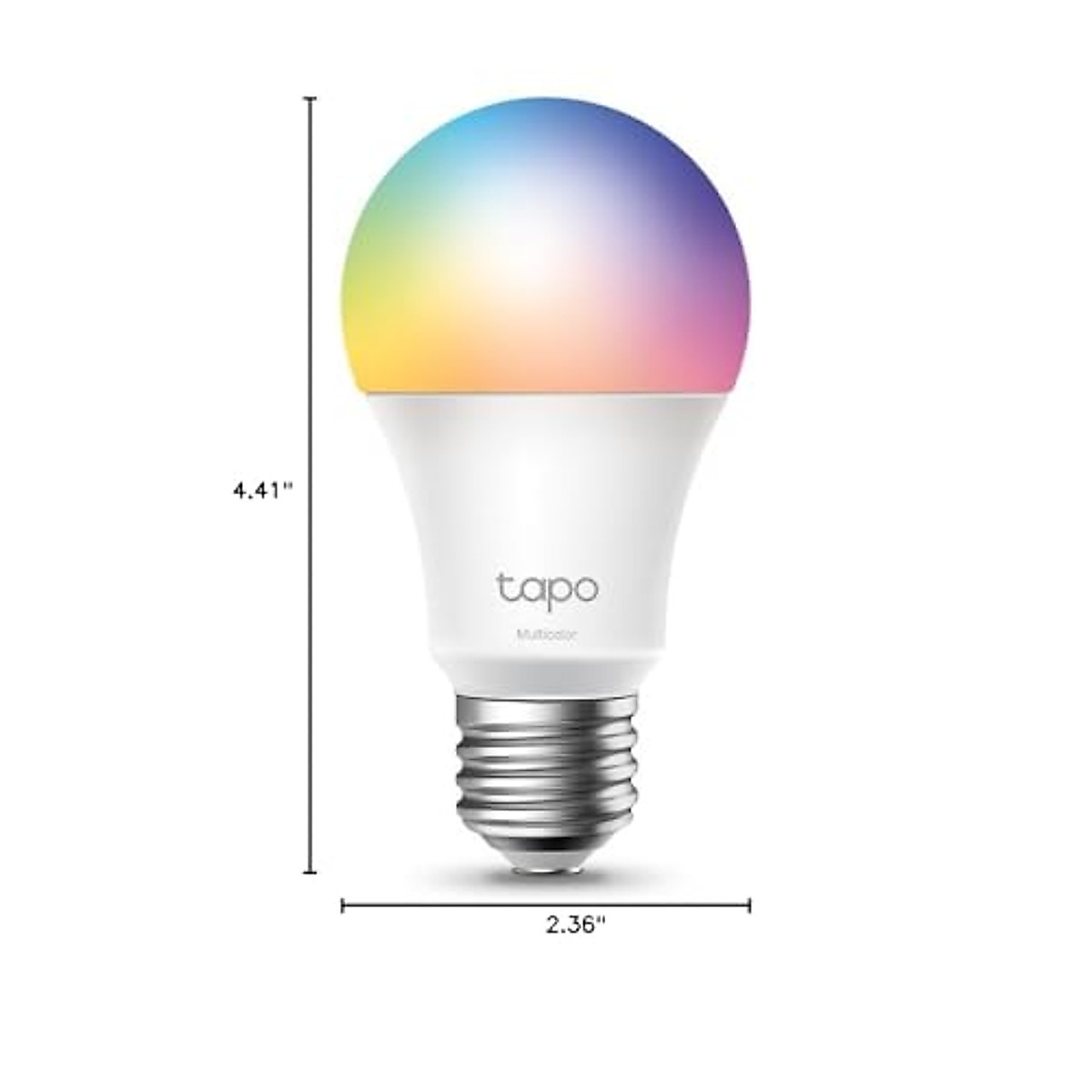 Tapo TP-Link Smart Light Bulbs, 16M Colors RGBW, Dimmable, Alexa Frustration-Free Setup, A19, 60W Equivalent, 800LM CRI>90, 2.4GHz WiFi only L531E