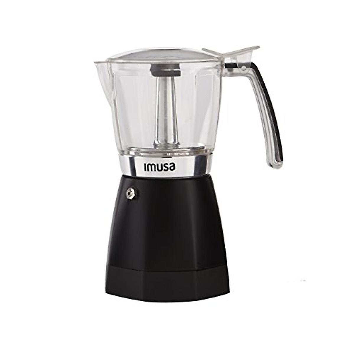Imusa Black Espresso Maker, 3-6-Cup