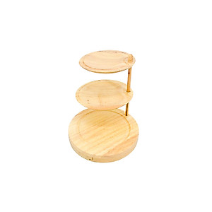 Tiered Wood Cheese Serving Tray Board by Trademark Innovations