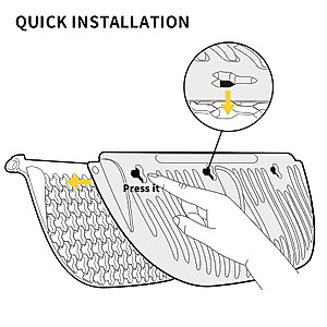 PETKIT Baffle for Emptying Cat Litter,One Click Cat Litter Remover Exclusive for PETKIT PuraMax Self-Cleaning Cat Litter Box,3Pcs