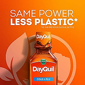 Vicks DayQuil Cough, Cold, & Flu MultiSymptom Relief, Almond, 12 Fl Oz