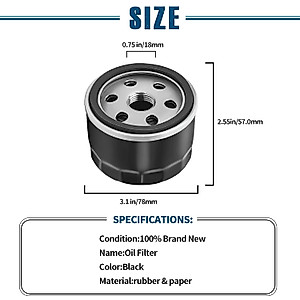 JICHEKU 499486 698754 273638 Air Filter AM125424 492932 696854 Oil Filter Fit for JD L120 L111 LA130 D140 D130 LA120 LA140 L118 LA135 LA145 BS 499486S 695667 273638S 18-26HP Intek V-Twins Engine
