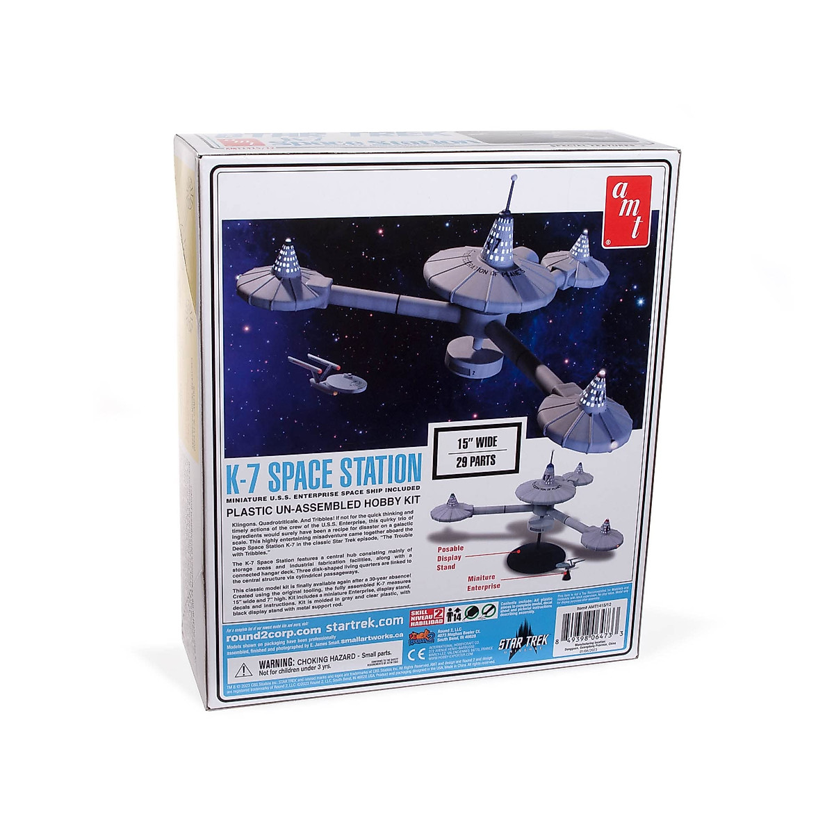 AMT Star Trek K-7 Space Station 1:7600 Scale Model Kit