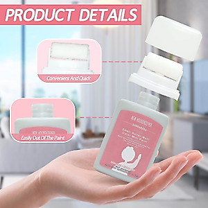 FunisFun Small Roller Wall Patching Brush, Wall Repair Paste Roller Tool, DIY Renovation Wall Spackle Roller with Latex Paint White 100g