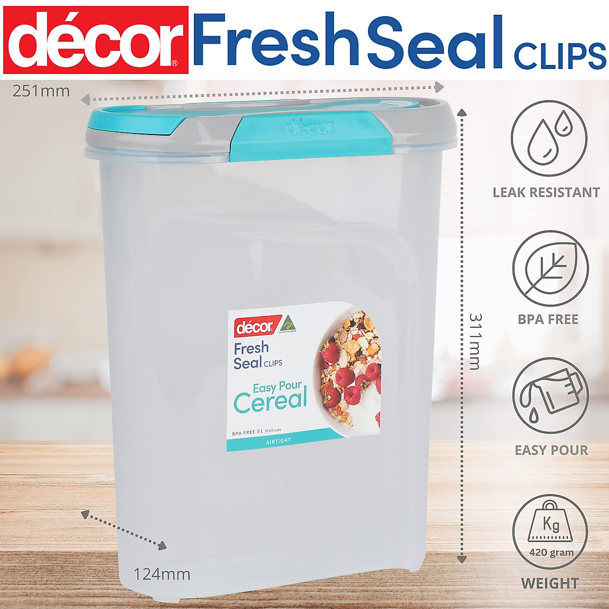 Match-Up Clips Cereal Server 5L/1.3Gal