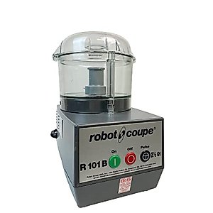 Robot Coupe R101B CLR Combination Food Processor, 2.5 Quart Clear Batch Bowl, Polycarbonate, Clear, 120v