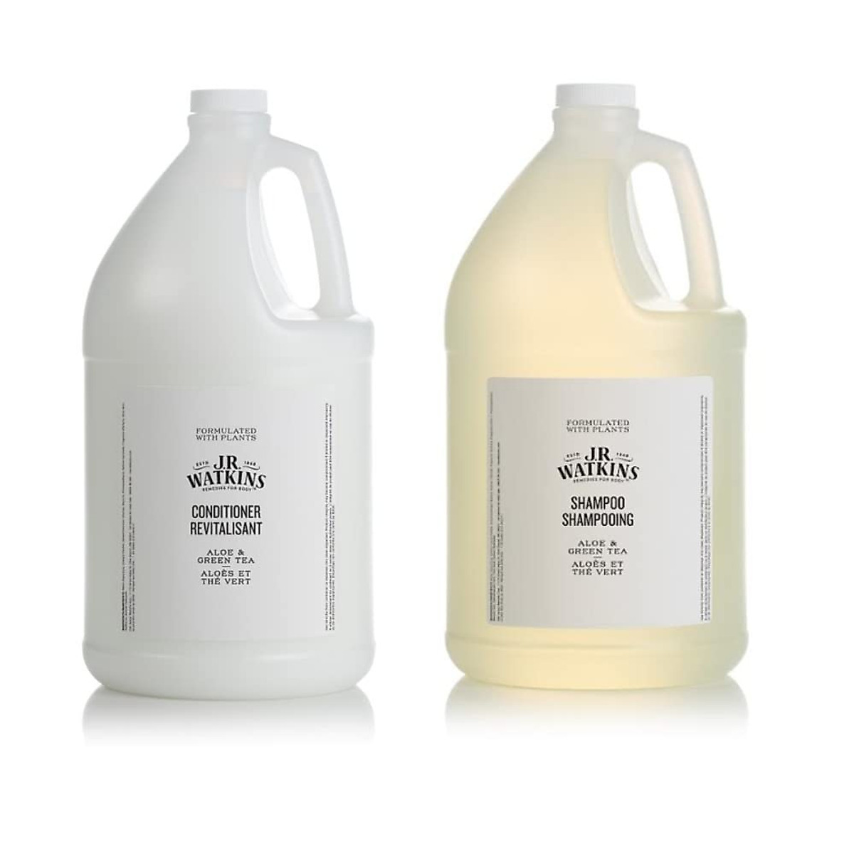 J.R Watkins Shampoo & Conditioner Set Aloe Green Tea - 1 Gallon Each found at Holiday Inn Express