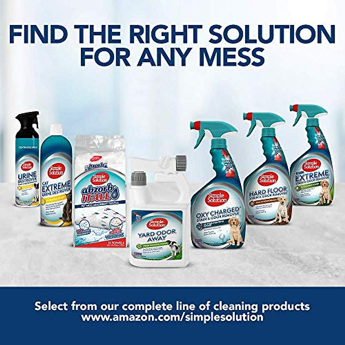 Simple Solution Hard Floor Pet Stain and Odor Remover | Dual Action Cleaner for Sealed Hardwood Floors | 32 Ounces