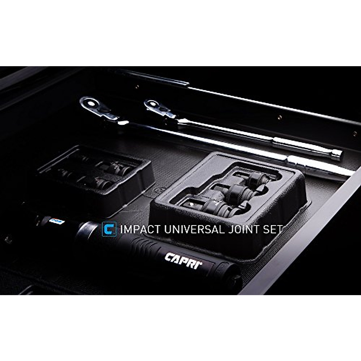 Capri Tools Premium Impact Universal Joint Set, CrMo, 3-Piece