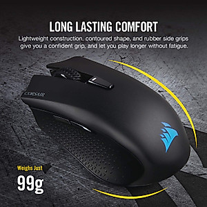 CORSAIR HARPOON WIRELESS RGB Gaming Mouse - 10,000 DPI - 6 Programmable Buttons - Lightweight - Bluetooth - USB - Black