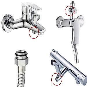 Brass Faucet Adapter, Male Thread Bathroom Tap Aerator Connector for Sink Faucet Water Purifier Adapter Aerator (M12 X G1/2")