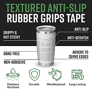 13 Pcs Rubber Grip Tape, Clear Grip Tape, Cell Phone Grip Tape Compatible with iPhone Rubberized Tape Clear Phone Grip Stickers by Dragon Grips, 1 Pk