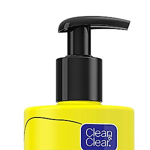 Clean & Clear Brightening Gel Facial Cleanser with Vitamin C, Lemon Extract & Glycerin, Oil-Free Daily Cleansing Face Wash Gel to Brighten Skin, Cleanse Oil & Dissolve Dirt, 7.5 oz