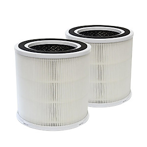 PUREBURG Replacement Filter Compatible with DAYETTE AP301 & JOWSET AP301 AP302 AP303 & AIRROBO AR400 Air Purifiers,2-Pack H13 HEPA 4-Stage Filtration Activated Carbon 2-IN-1