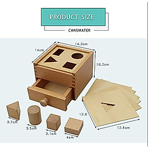 Springbird Montessori Multiple Shapes Permanence Object Box with Drawer