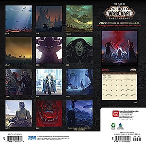 World of Warcraft 2022 12 x 12 Inch Monthly Square Wall Calendar, Video Game Blizzard Entertainment WoW
