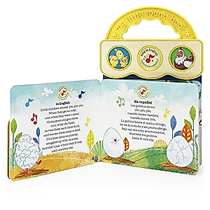Canticos Little Chickies / Los Pollitos - Bilingual / Bilingüe 3-Button Sound Board Book for Babies and Toddlers (English and Spanish Edition)