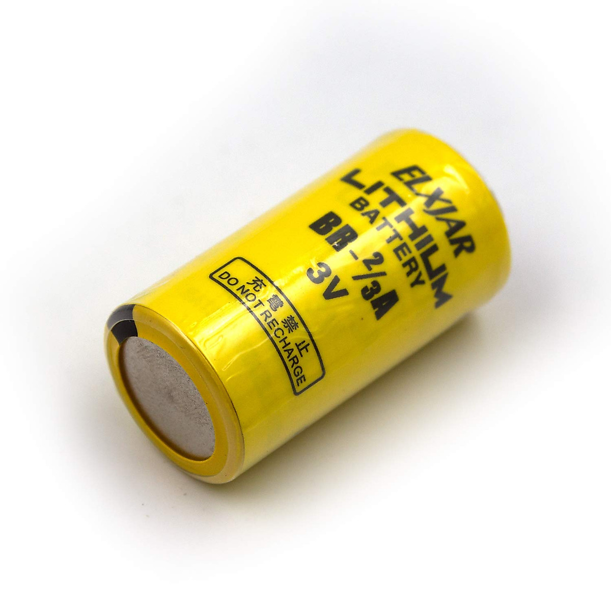 elxjar (2-Pack) 3V BR-2/3ASSP 2/3A Lithium Battery, Replacement for Panasonic BR-2/3A