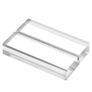 JINMURY 3" Clear Acrylic Sign Holder Stand-10 Pack Acrylic Stands for Acrylic Wedding Table Number Signs, Acrylic Card Holder, Clear Base for 5x7 Inch Acrylic Sheet Acrylic Table Signs