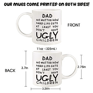 Dad Gifts from Daughter Son Wife,11oz Funny Coffee Mug Gifts for Dad Grandpa Father in Law Husband,Unique Fathers Day Present Idea for Men Him,Dad Gifts for Fathers Day Birthday Christmas Anniversary