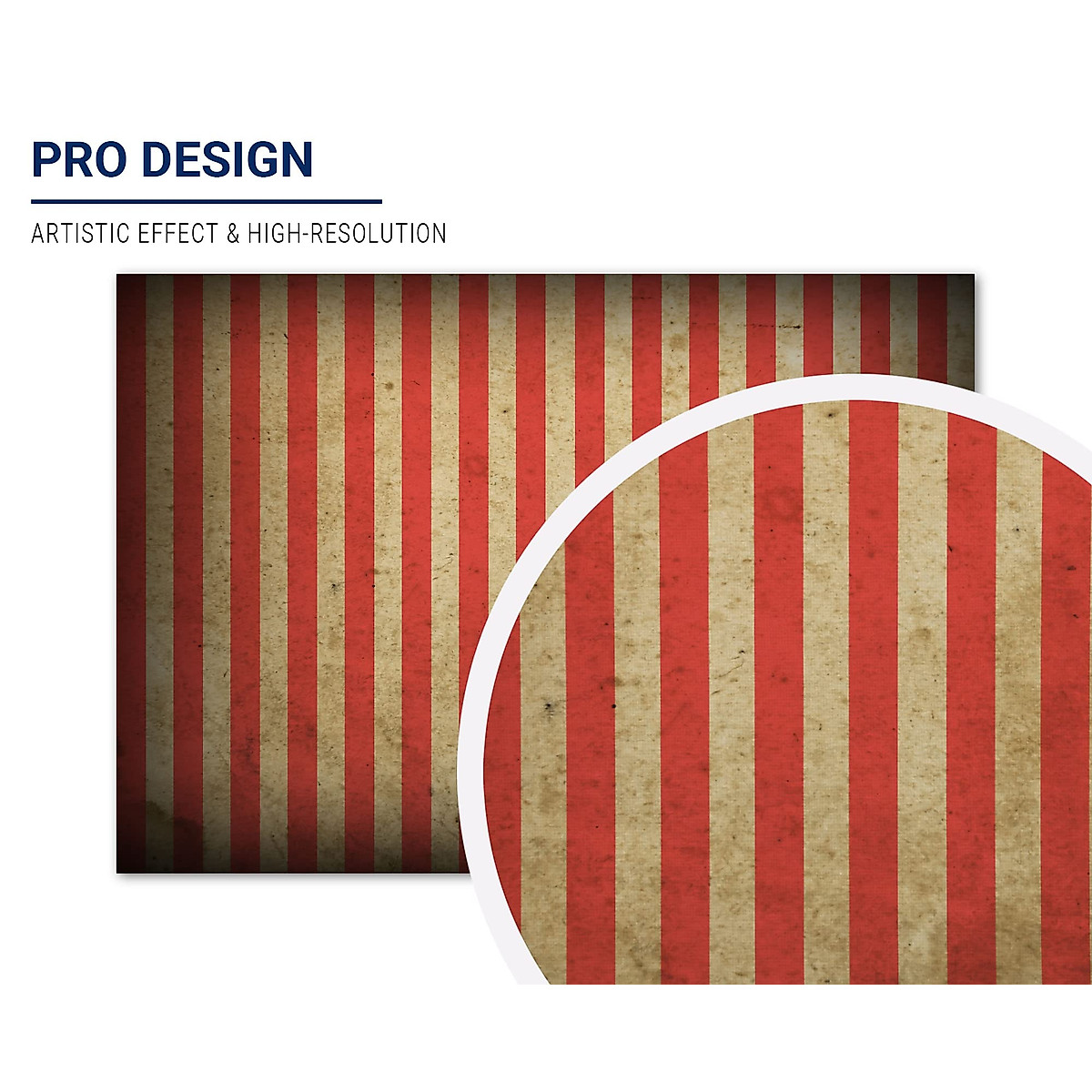 Allenjoy 7x5ft Evil Halloween Circus Carnival Backdrop for Festival Red and White Stripes Yellowing Bloody Splatter Party Decor Horrorible Prom Portrait Photography Background Photobooth Studio Props