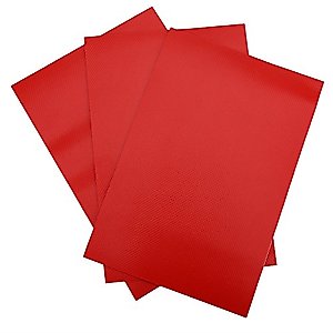 VGEBY1 Kayak Repair Patches, 3pcs Raft PVC Repair Tool Kit Waterproof Patches for Kayak Inflatable Raft(Red)