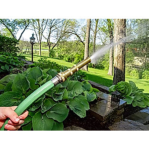 Rain Bird HENZLB5ADJ 5" Solid Brass Garden Hose End Water Nozzle, Lead-Free, Twist Adjustable Spray