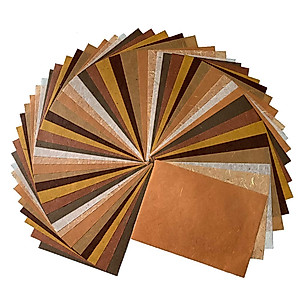Mixed Brown Mulberry Paper Sheet Design Craft Hand Made Art Tissue Japan Origami Washi