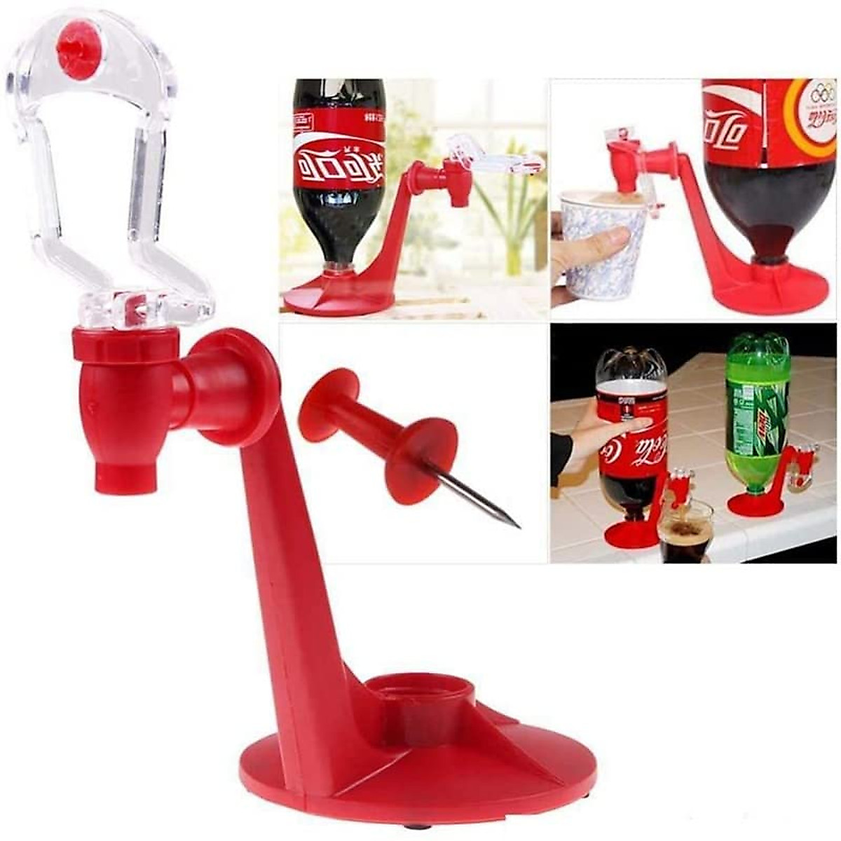 Soda Dispenser Bottle Novelty Saver Lemonade Drink Inverted Carbonated Beverage Upside Down Drinking Water Dispense Machine Bar