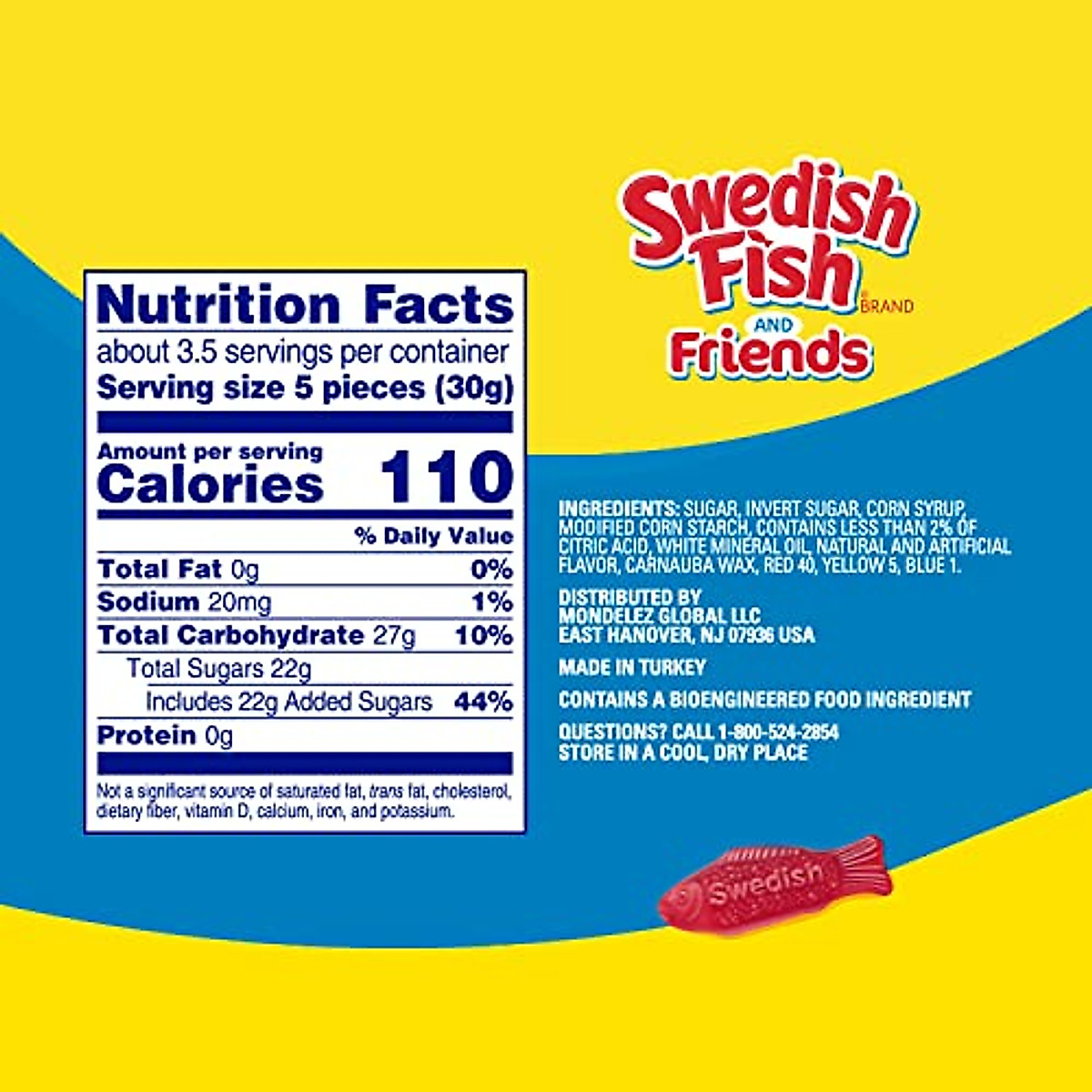 SWEDISH FISH and Friends Soft & Chewy Candy, 12-3.59 oz Bags