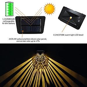 KagoLing Solar Fence Lights, Solar Deck Lights Outdoor Waterproof Step Lighting LED Garden Decorative for Patio, Front Door, Stair, Landscape, Yard and Driveway Path, 2 Pack