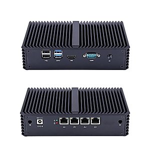 Qotom New Mini pc Qotom-Q190G4N-S07 8G ram 32G SSD Intel J1900 2.0GHz 4*USB Multi-Function Router Gateway OPNsense Box
