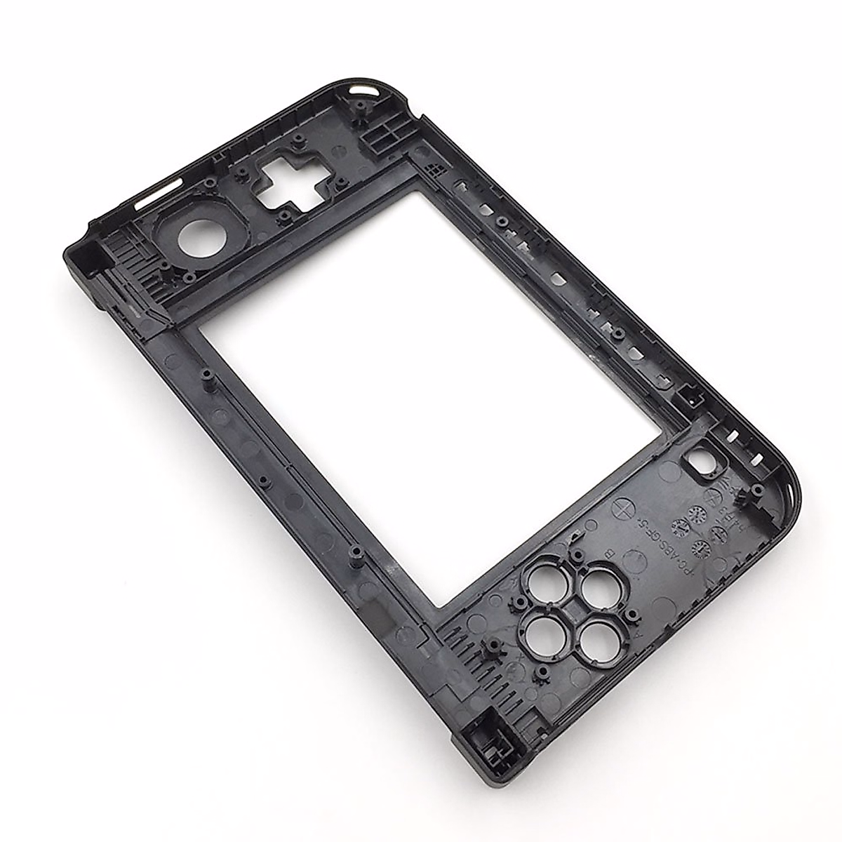 JMXLDS Replacement Housing Hinge Bottom Middle Frame Cover Shell Case for 3DS XL 3DS LL Black