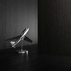 Mobili Fiver, Easy, Extendable Dining Table, 55.1(86.6) x35.4 in, Ashwood Black, Made in Italy