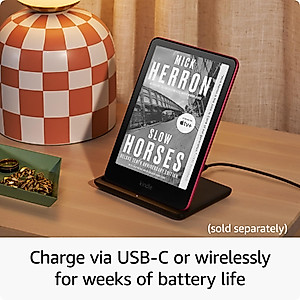 All-new Amazon Kindle Paperwhite Signature Edition (32 GB) – Our fastest Kindle with auto-adjusting front light, wireless charging, and weeks of battery life – Metallic Black