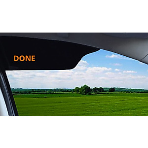 TuckVisor Limo Tint Sun Visor Sunshade Extender for Car Window Windshield Sun Shade Anti-Glare Car Sun Visor Protects from Sun Glare, Snow Blindness, UV Rays, Universal for Cars, SUVs, Trucks 1 Pack