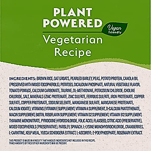 Natural Balance Limited Ingredient Adult Dry Dog Food with Vegan Plant Based Protein and Healthy Grains, Vegetarian Recipe, 24 Pound (Pack of 1)