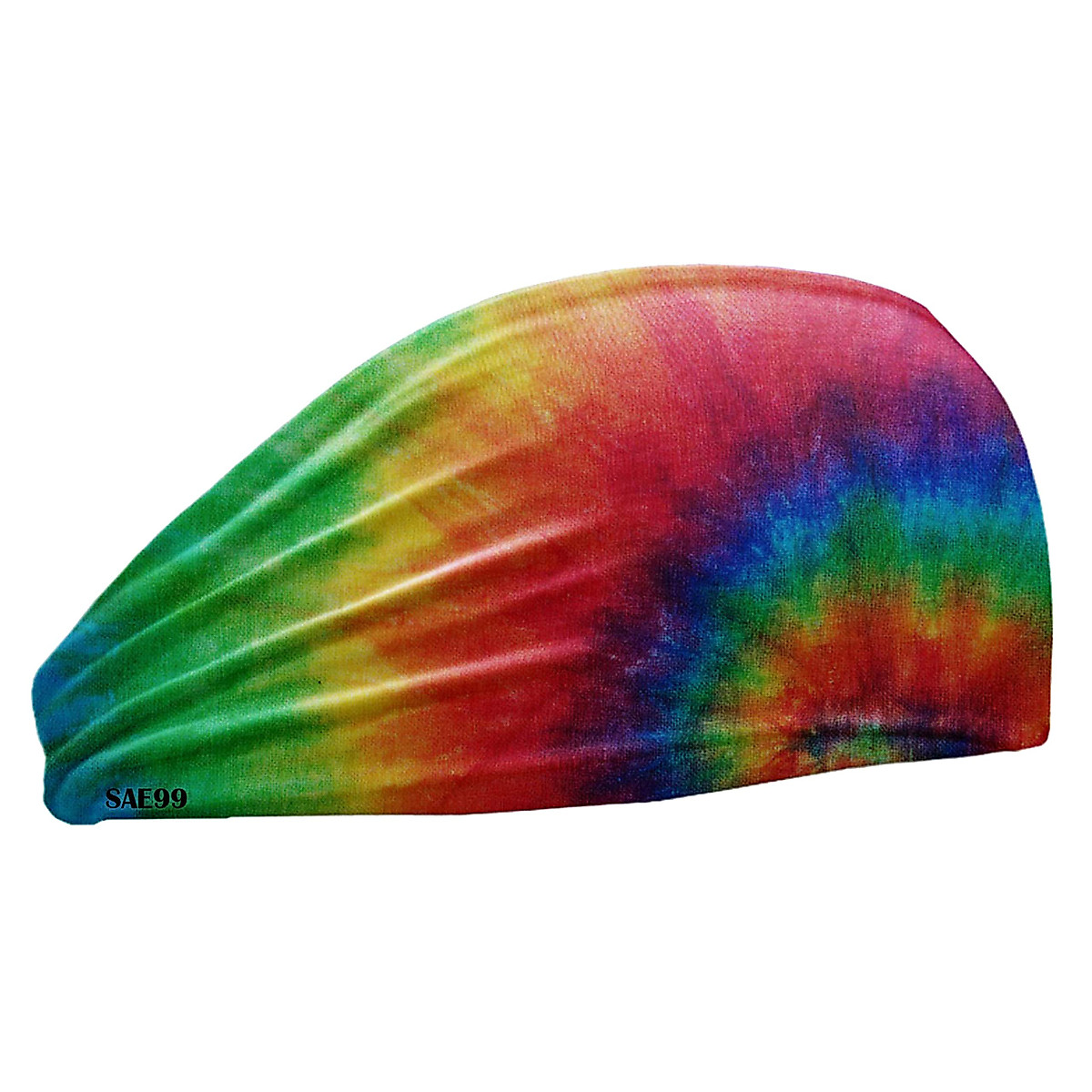 SAE99 Rainbow Tie-Dye Headband, Soft Stretchy Headband One Size Fits All