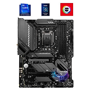 MSI MAG Z590 TOMAHAWK WIFI Gaming Motherboard (ATX, 11th/10th Gen Intel Core, LGA 1200 Socket, DDR4, PCIe 4, CFX, M.2 Slots, USB 3.2 Gen 2, Wi-Fi 6E, DP/HDMI, Mystic Light RGB)