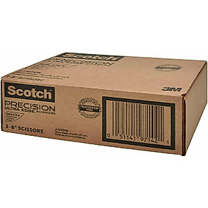 Scotch 8" Precision Ultra Edge Non-Stick Scissors, 3-Pack, Ideal for Fabric, Crafts and photos (1468-3AMZ)