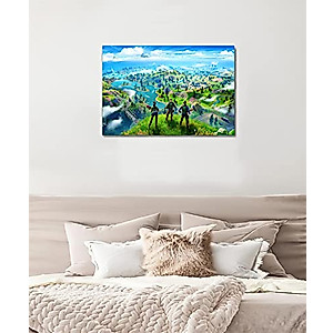 QISSES Battle Royale poster Video Game Themed Skins Canvas Wall Art Decor Cool Wall Print Canvas Posters for Room Aesthetic Decor Gifts Unframe:12x18inch