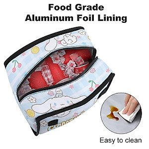Cinn-amo-roll insulated lunch bag tote bag for women girls large portable Reusable lunch box school office beach lunch tote bag