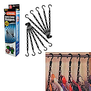 10 Pc Space Saver Hangers Closet Organizer Pants Rack Magic Hangers 5 in 1 New !